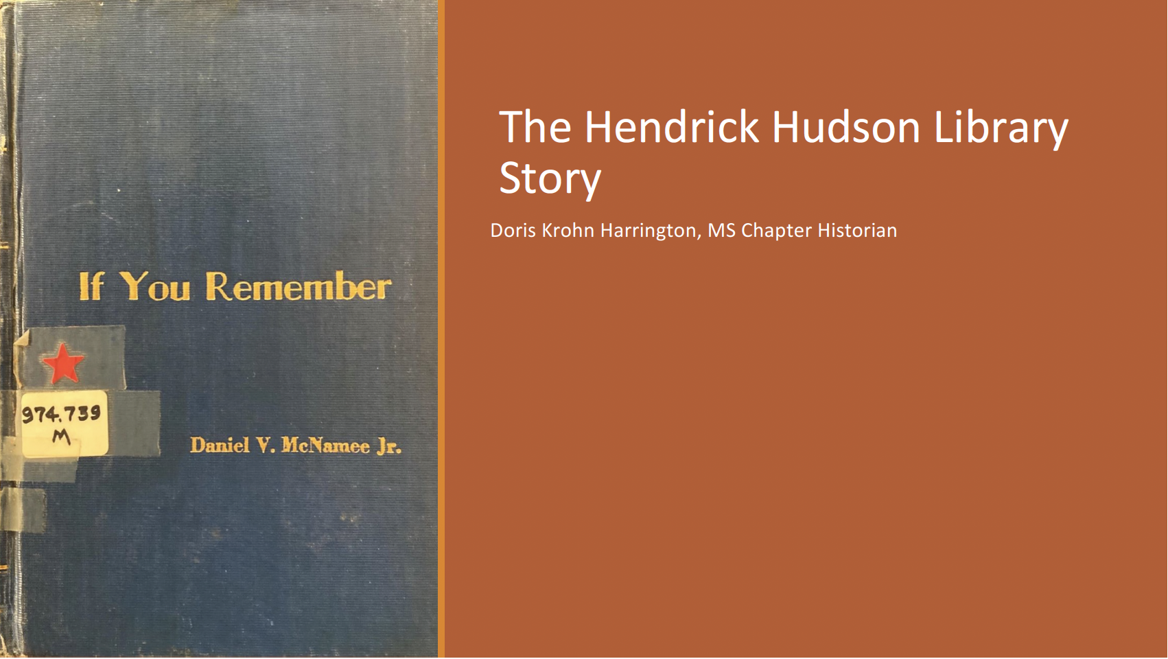 The Hendrick Hudson Free Library – Hendrick Hudson Chapter, NSDAR